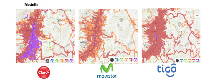 Estos son los mapas de cobertura 5G en Colombia de Claro, Movistar y ...